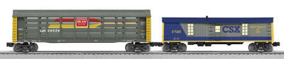 Lionel Chessie Merger Freight Car Add-on 2-Pack