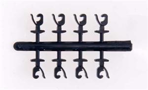 N Red Caboose Unimate Couplers - Short Shank