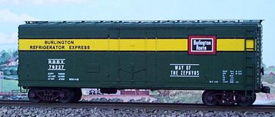 BURLINGTON 40' Plug Door Refrigerated Box Cars RD# 79225