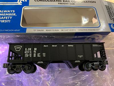 K622-80136 K-LINE L&HR 2 BAY HOPPER #2015 NEW IN THE BOX RD# 2015