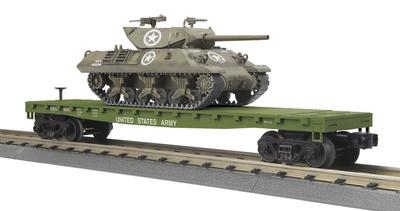 30-76745 U.S. Army Flat Car w/(1) Wolverine Tank