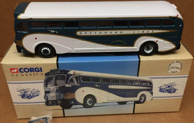 98462 CORGI CLASSICS YELLOW COACH 743 BUS CHICAGO ATLANTIC GREYHOUND ...