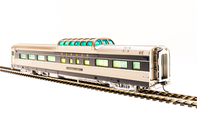 BROADWAY LIMITED 1150 Wabash Blue Bird Dome Coach #200, HO