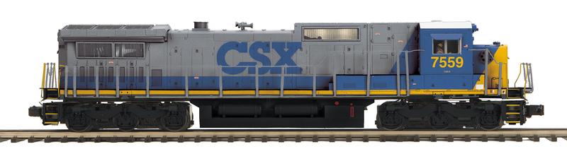 CSX Dash-8 Narrow Nose Diesel Engine With Proto-Sound 3.0 (Hi-Rail Wheels)