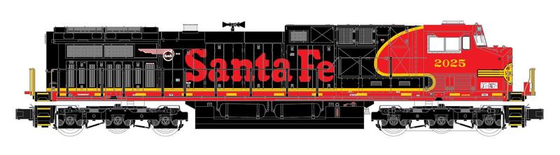 20-21764-1 Black Bonnet Santa Fe Premier AC4400CW Diesel #2025 w/Proto ...