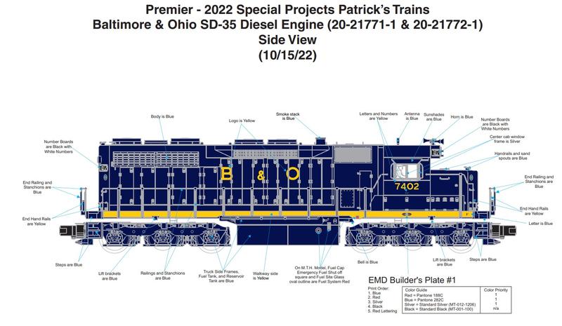 SD-35 Diesel Engine w/Proto-Sound 3.0 (Hi-Rail Wheels) - Baltimore ...
