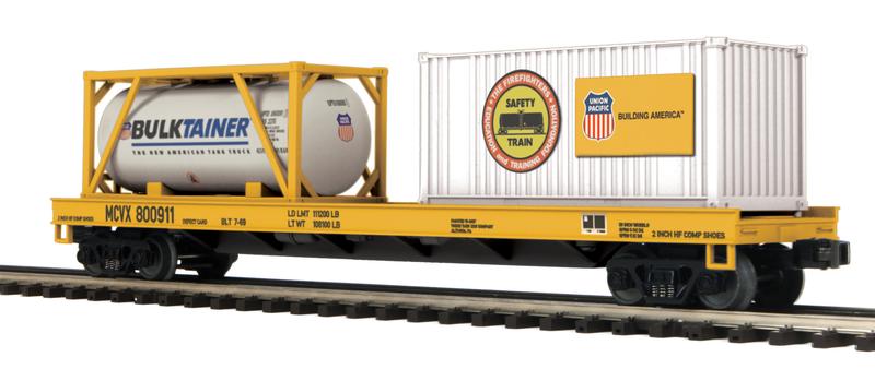 Union Pacific Flat Car w/Tank Container & 20' Container