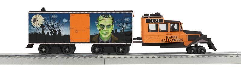 30-21320-1 RailKing Halloween Galloping Goose Diesel With Proto-Sound 3.0