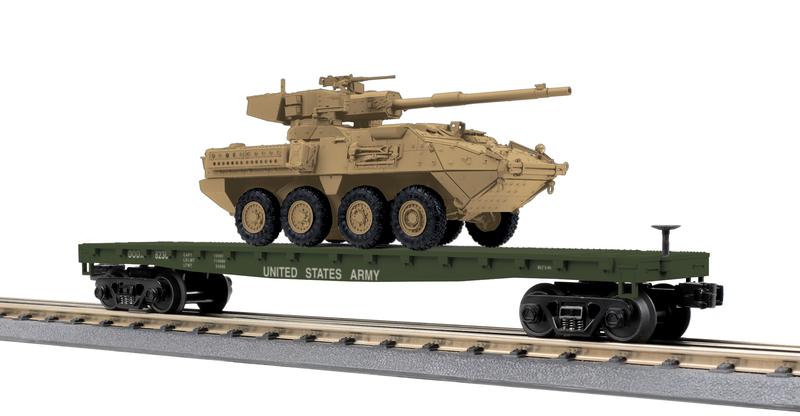 U.S. Army (Desert) Flat Car w/(1) Stryker Vehicle