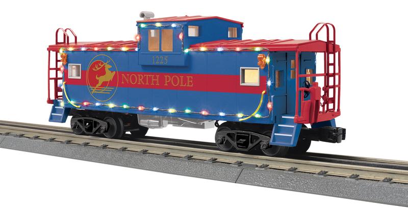 30-77400 Extended Vision Caboose with LED Lights - North Pole Car No. 1225