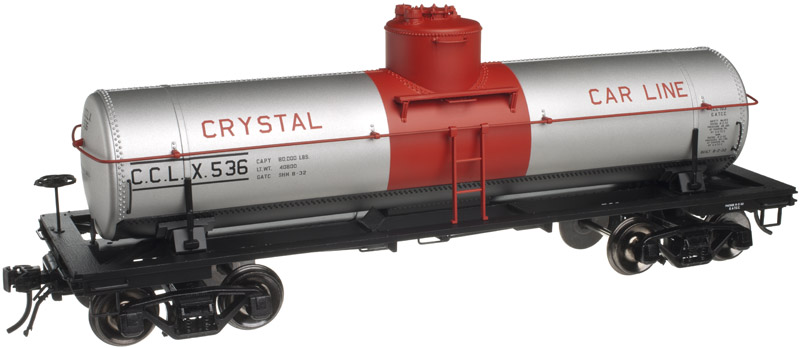 Crystal Car Line (Silver/Red/Black) # 555 O ACF® 8,000 Gallon Tank Car