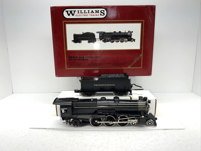 Williams Brass No. 5001 Pennsylvania K-4s 4-6-2 Steam Engine O 3R #3750 ...