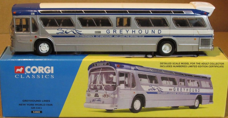 54503 1/50 CORGI Greyhound New York World Fair GM TDH-5303 Fish Bowl ...