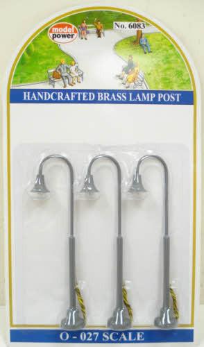 O-Gauge - Model Power - Handcrafted Brass Lamp Post (3 Pcs) #6083