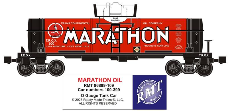 RMT-96899-109 Marathon 8000 Gallon Tank Car 6-Car Set