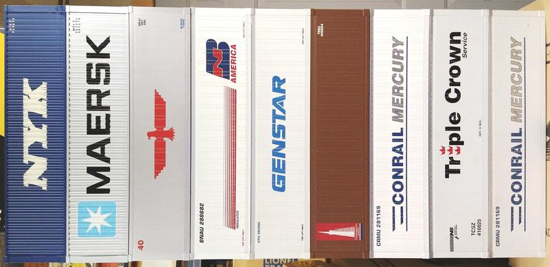 USA TRAINS International Shipping Container 9-Piece Set - LIKE NEW, NO ...
