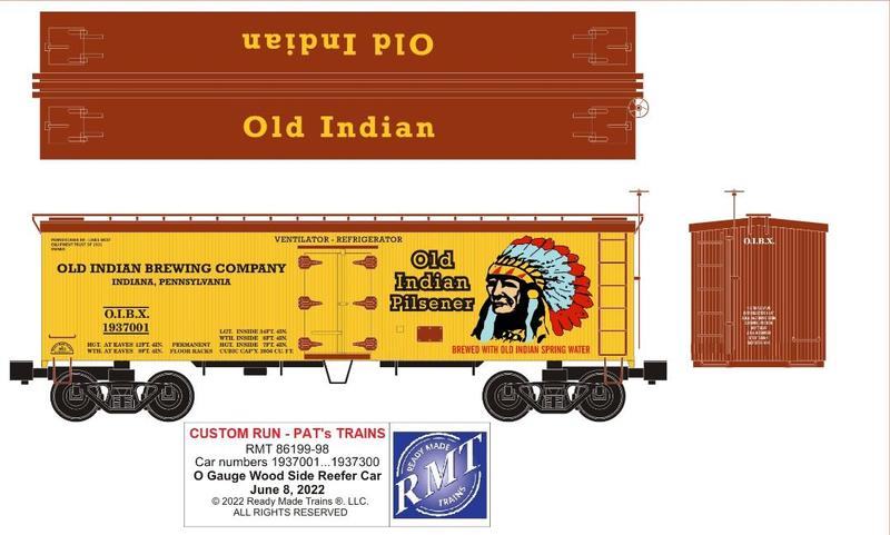 NEW RMT FREIGHT CAR ANNOUNCEMENT! - 36' WOODSIDE REEFER CARS, REGULAR ...