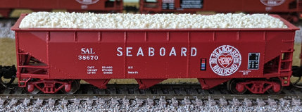 74148 Seaboard Air Line 70-Ton 3-Bay Hopper #39024