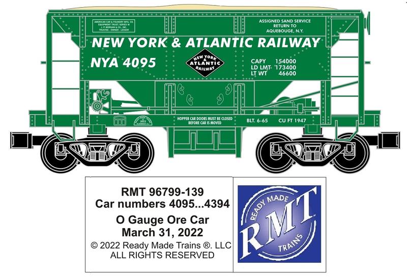 PAT'S TRAINS CUSTOM RUNS - RMT BESSEMER & LAKE ERIE SINGLES & 6-CAR ORE ...