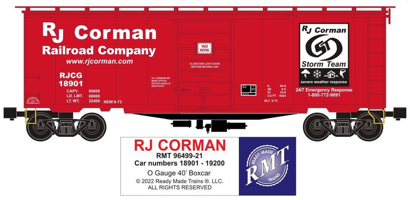 RMT-96499-21 RJ Corman PS-1 Box Car